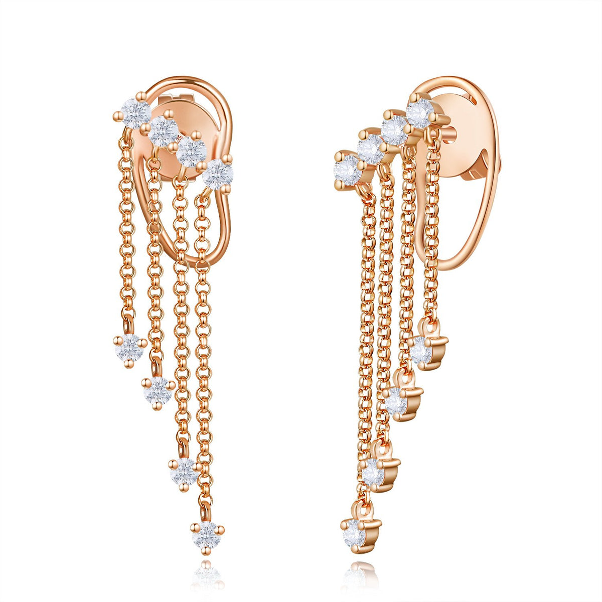 Chain Waterfall Earrings – Suzy B Jewelry